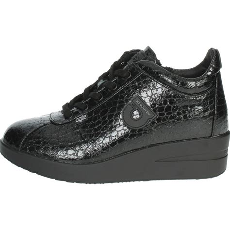 Sneakers Basse Donna Agile By Rucoline JACKIE TAMARA 226 Sintetico Nero
