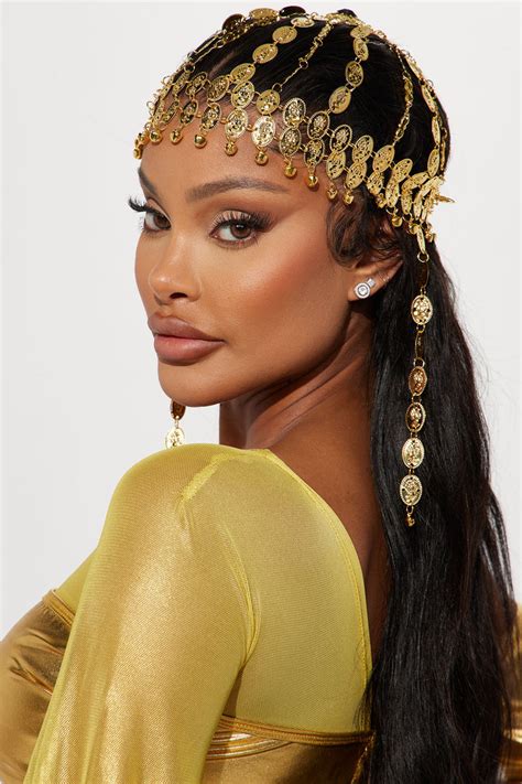 Glamorous Goddess 6 Piece Costume Set Gold Fashion Nova
