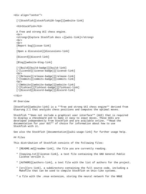 Stockfish Pdf