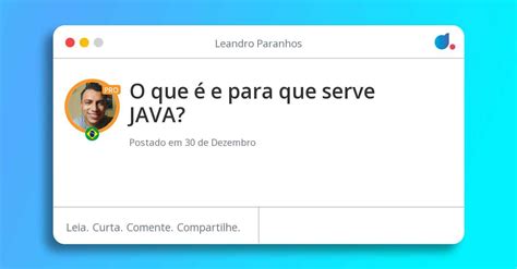 O Que é E Para Que Serve Java