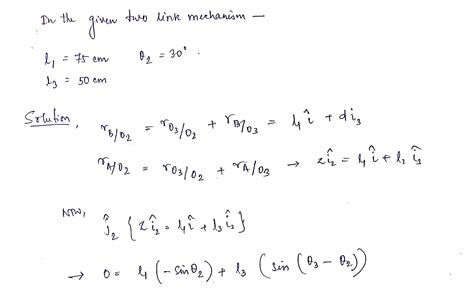 Solved How Did They Solve For Theta 3 If You Could Please Show The