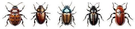Premium Vector Beetle Insect Vector Set Isolated On White