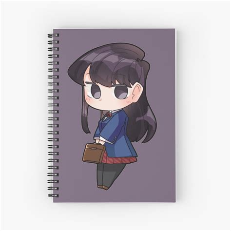Komi Cant Communicate Chibi Spiral Notebook For Sale By Galacticwaifu