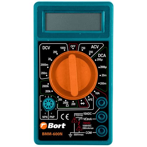 ციფრული მულტიმეტრი BORT BMM-600N | MULTIMETRI