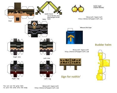 Printable Minecraft Papercraft Blaze Printable Papercrafts