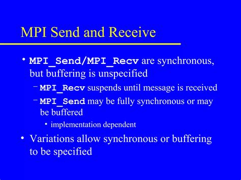 Message Passing Interface Ppt