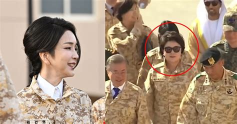 野 김건희 군복에 대통령 노릇 알고보니 김정숙은 군복에 선글라스까지 착용