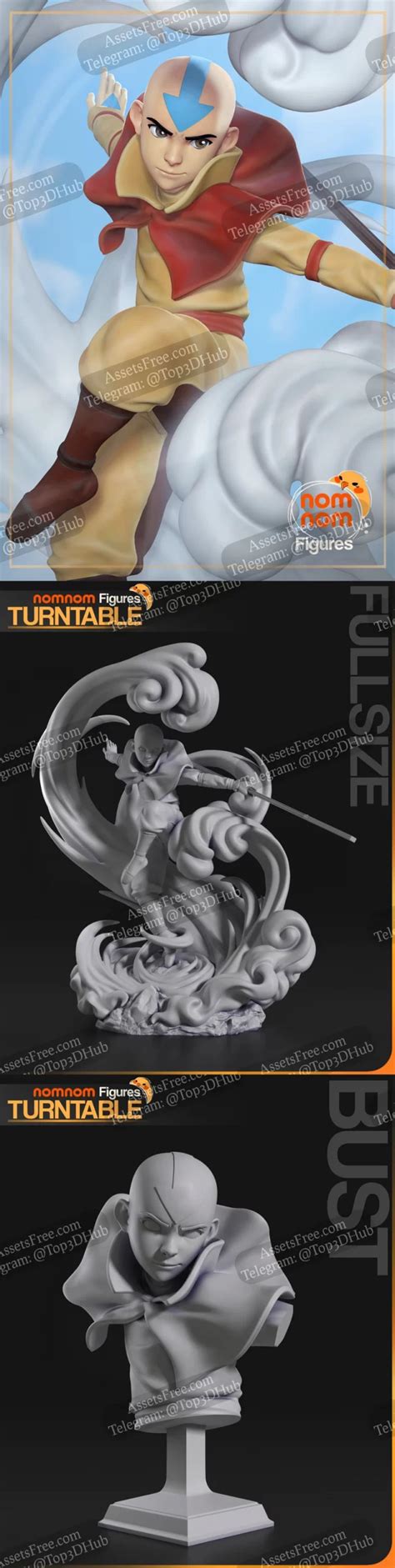 Aang From Avatar 3d Print Model Download Free