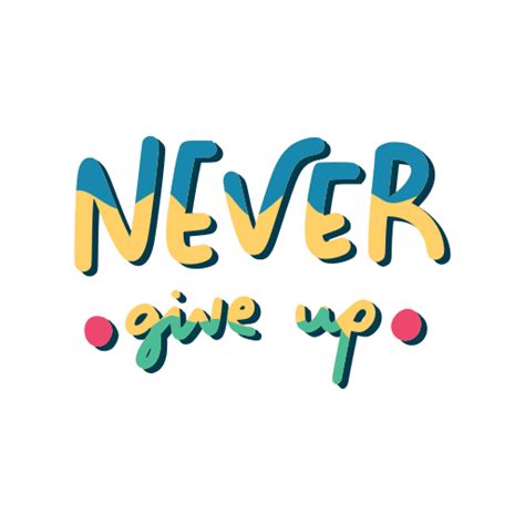 Stickers De Never Give Up Stickers De Diverso Gratis