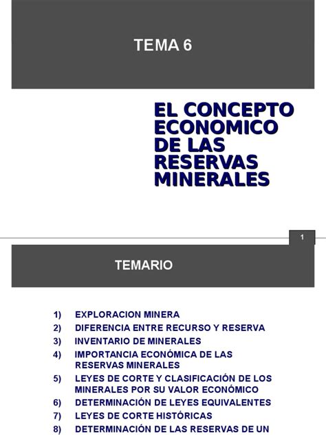 Reservas Minerales Descargar Gratis Pdf Minería Geología