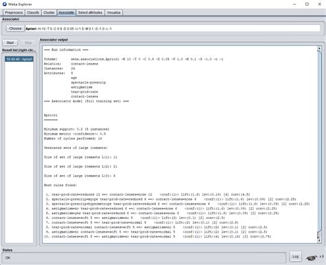 数据分析算法二:apriori算法的weka实现 Live 数据分析算法二:apriori算法的weka实现 Live