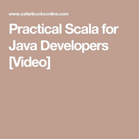 practical scala for java developers [video] development practice what is pattern
