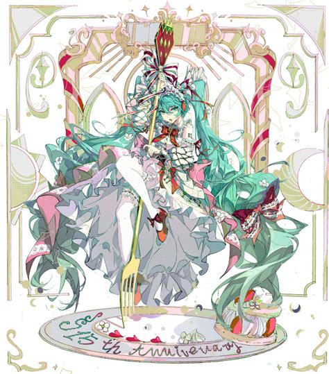 Hatsune Miku Strawberry Miku Morikura Vocaloid Absurdres Chinese