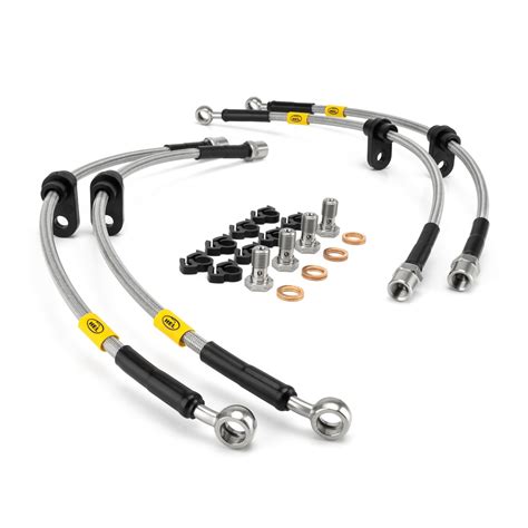 Skoda Octavia Vrs 245 Stock Replacement Steel Braided Break Line Kit