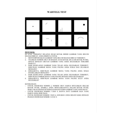 Jual Latihan Wartegg Tes A4 Dan F4 Shopee Indonesia