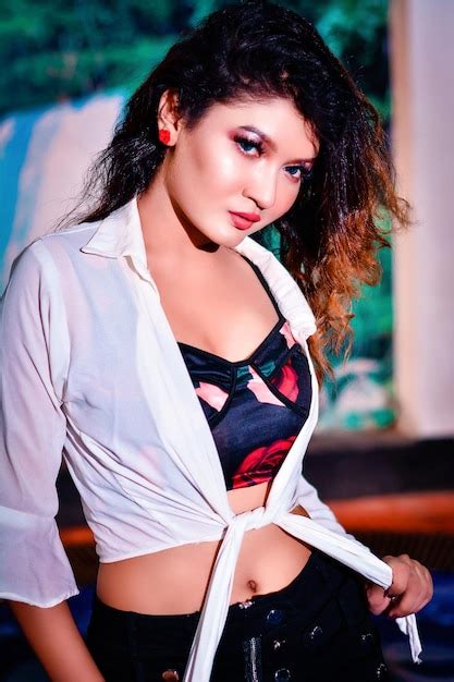 Premium Photo Sexy Asian Girl Wearing Hot Dress With Horny Look
