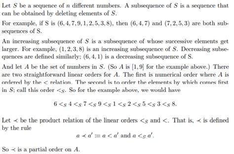 Solved A Draw A Diagram Of The Partial Order ≺ On A What