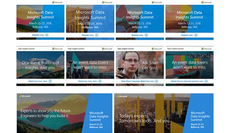 Microsoft Data Insights Summit On Behance