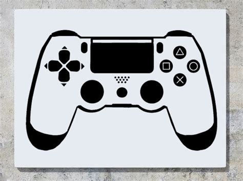 Ps4 Controller Playstation Gamepad Sticker Picture Decal Etsy