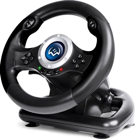 Руль игровой SVEN GC-W500 педали, вибро, скоба, лепестки, D-pad, 10 кл ...