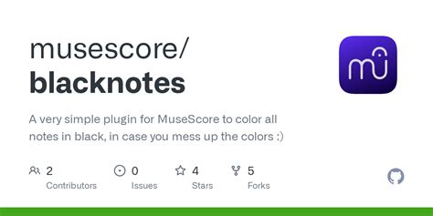 Github Musescoreblacknotes A Very Simple Plugin For Musescore To Color All Notes In Black