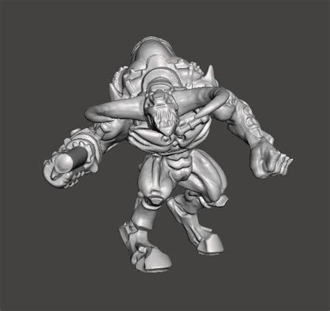 Doom 3 Cyberdemon Miniature Figure Model Scifi Games Rpg 3d Model 3d