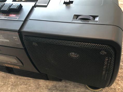 Vintage Sharp Twin Cam X Bass Boombox Wq T238 Cassette Tape Player With Box Audio Portable