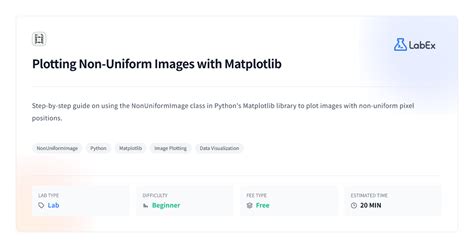 Nonuniformimage 파이썬 Matplotlib 튜토리얼 불균일 이미지 플로팅 Labex