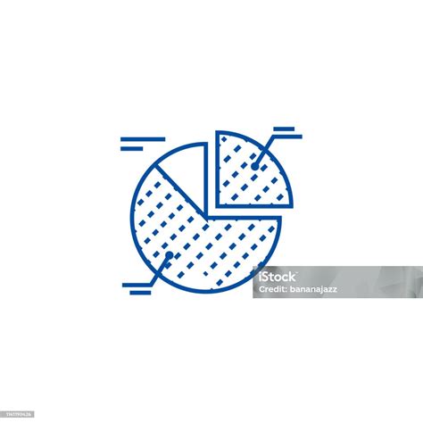 Concept Dicône De Ligne De Graphique En Secteurs Graphique À Secteurs
