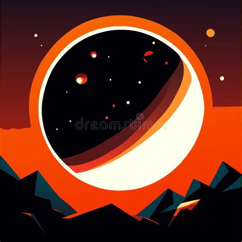 Space Background With Planet Stars And Galaxy Vector Illustration In