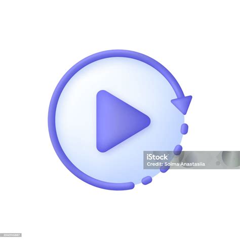 화살표가 있는 3d 재생 아이콘입니다 플레이어 컨셉 버튼 클릭 버튼 누르기 시작 앞으로 녹음 오디오 또는 비디오 중지 3차원