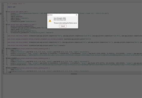 Timeout When Starting The Python Server Gscripterr 0006