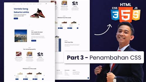 Part 3 Penambahan Css Responsive Website Design Menggunakan Html Css And Javascript Youtube