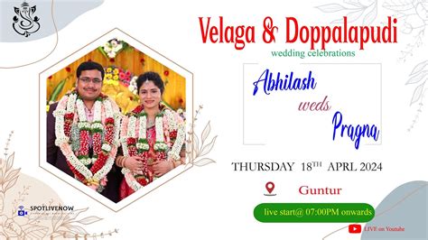 Abhilash And Pragna S Wedding Celebrations Youtube