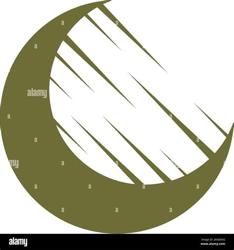Stylized Moon Vector Icon Logo Symbol Stock Vector Image And Art Alamy