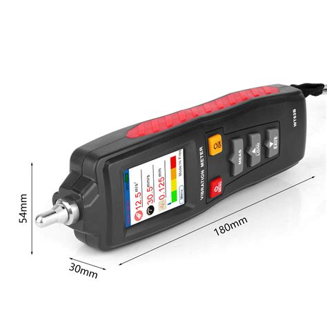 Wt63b Lcd Digital Vibration Meter Vibrometer Acceleration Displacement