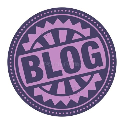 Abstract Stamp Or Label With The Text Blog Written Inside Stock Vector
