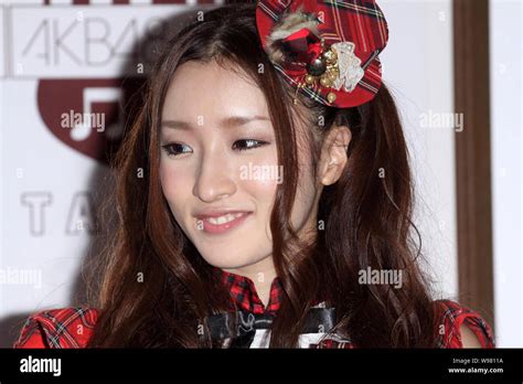 Umeda Ayaka Of Japanese Female Idol Group Akb48 Attends The Opening