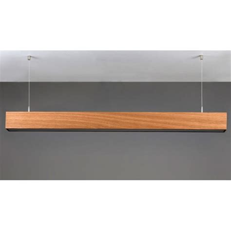 Jual Lampu Gantung Modern LED Kayu Dengan Fitting Lampu TL T8 9 Watt Kab Blitar Raja Muda