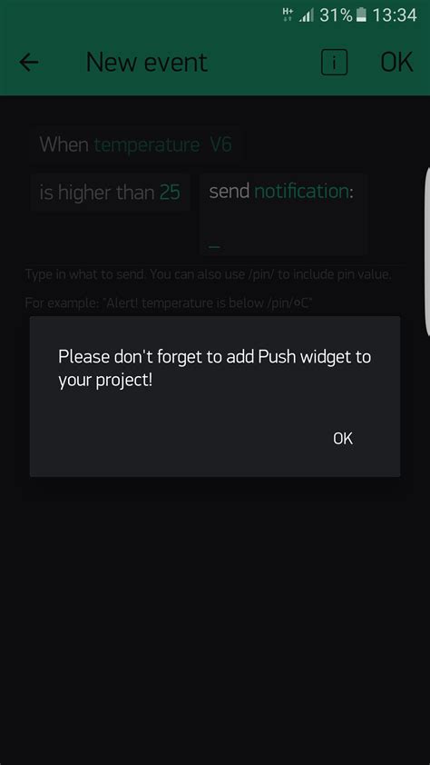 Nodemcu Esp8266 Dht11 Temperature Push Message Projects Made With Blynk Blynk Community