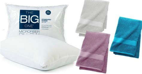 Kohls The Big One Solid Bath Towels And Microfiber Pillows Only 242