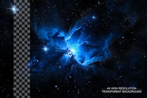 Deneb Alpha Cygni Tipo A Ia Supergigante Azul e Branco Distância em Fundo Transparente PSD