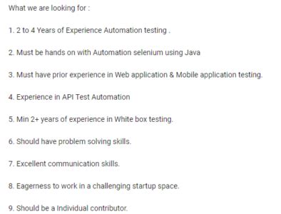 Selenium Resume Automation Tester Resume Edureka