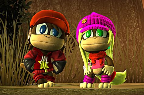 Diddy And Dixie Kong Redesigns LBP Costumes By Varia On DeviantArt