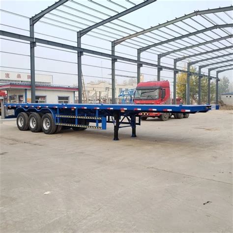 China 3 Axle Lorry Flatbed Trailer Manufacturers And Factory Price