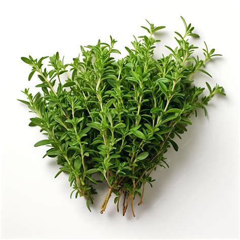 Premium Ai Image Isolated Of Thyme A Culinary Herb Known For Its Earthy And S Top View Shot On