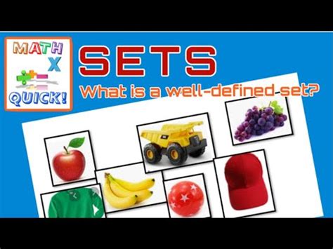 Introduction To Sets Well Defined Set Math Quick Youtube