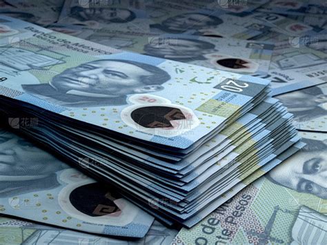 墨西哥的钞票。mexicanpeso账单。20 Mxn比索。商业、金融背景。