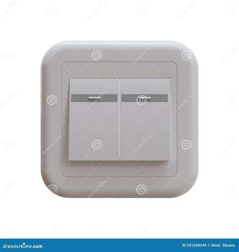 Double Switch 3d Illustration Stock Illustration Illustration Of