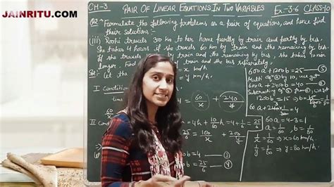 Day79 Q2 Part 3 Ex 3 6 Ch 3 Pair Of Linear Eq In Two Variables Ma